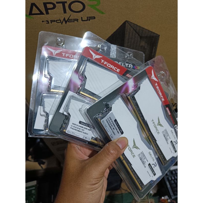 Jual RAM TEAM T-FORCE RGB WHITE 16GB (8GBX2) 3600MHZ DDR4 | Shopee ...