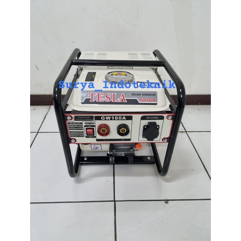 Jual Genset Las Mesin Bensin / Welding Generator GW-160A Tesla 2in1 ...