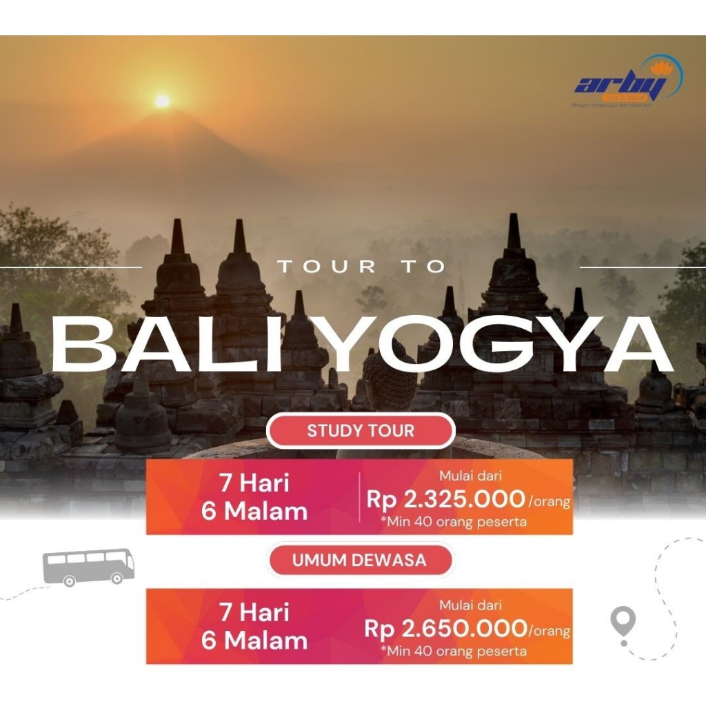 Jual PAKET WISATA STUDY TOUR BALI YOGYA 7H6M | Shopee Indonesia