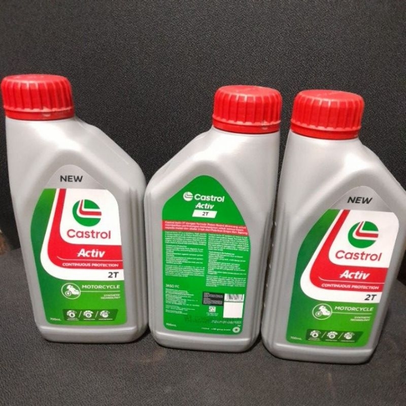 Jual 0li Samping Castrol 2T Activ low smoke 0,7L Kemasan Baru 100% ...