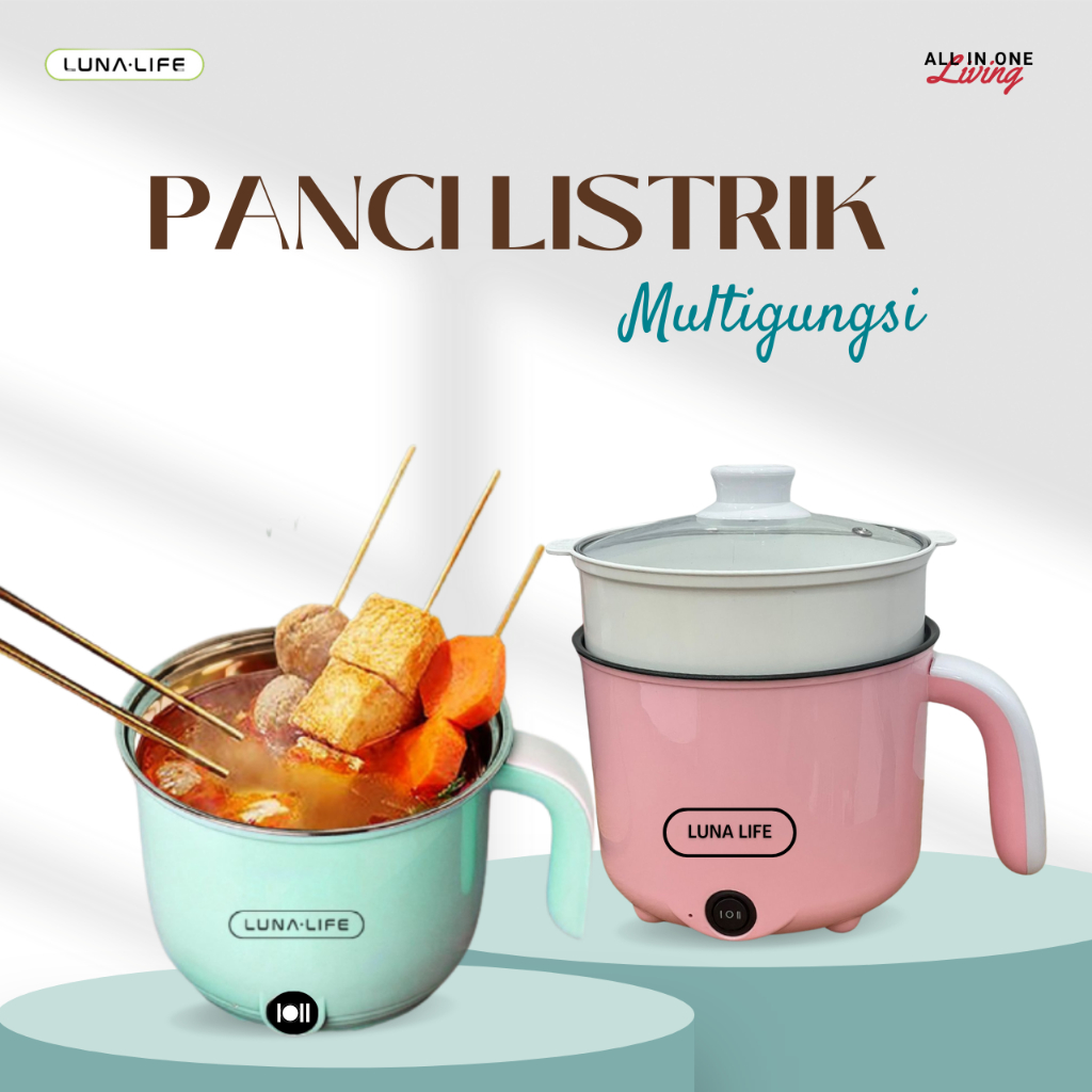 Jual Luna Life Panci Listrik Serbaguna Portable Electric Cooker Frying ...