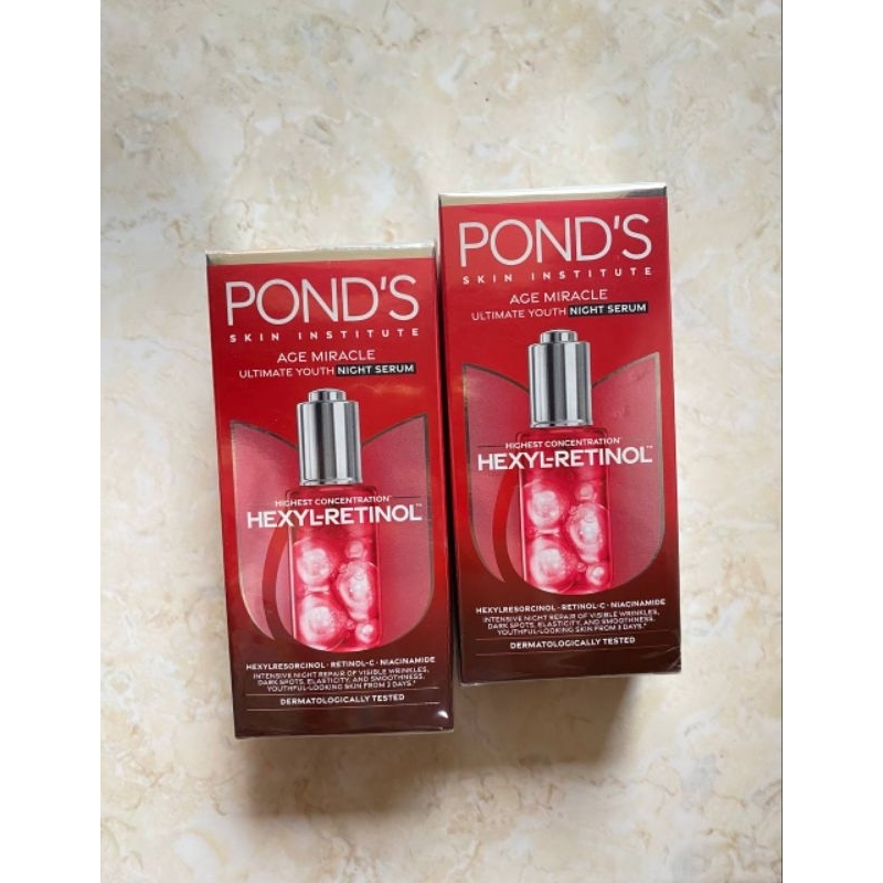 Jual Ponds Age Miracle Ultimate Day / Night Serum Youth Retinol ...