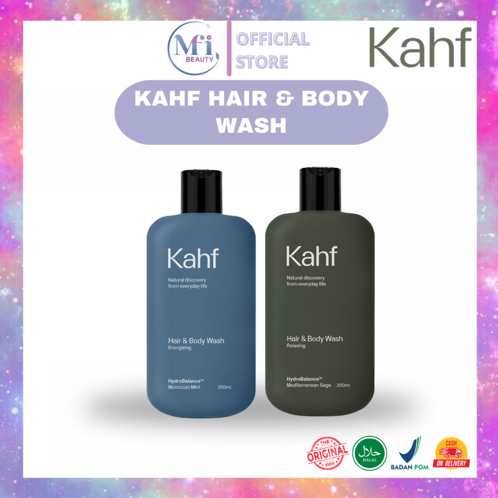 Jual MFI - KAHF BODY WASH SERIES | BRIGHTENING AND COOLING | ACNE FIGHT ...