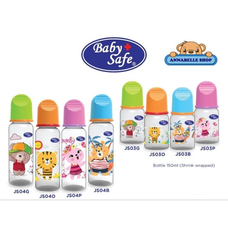 Jual Baby Safe Botol susu bayi 125ml 250ml Babysafe JS001 JS002 JS003 ...