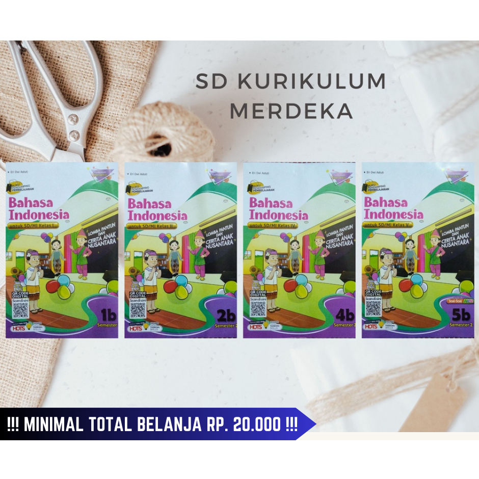 Jual Buku LKS Bahasa Indonesia Merdeka - SD MI Kelas 1 2 4 5 - Semester Genap | Shopee Indonesia