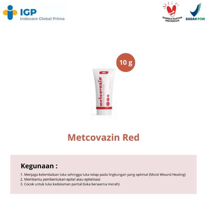 Jual Salep Luka - METCOVAZIN RED - 10 gram | Shopee Indonesia
