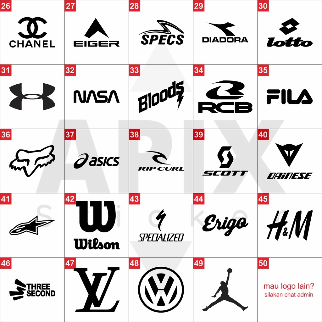 Jual SABLON SETRIKA/DTF LOGO SPORT FASHION CUSTOM EMBLEM PATCH LOGO ...