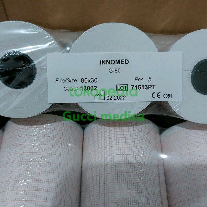 Jual Kertas EKG Innomed 80x30 Kertas EKC Elektrokardiogram | Shopee ...
