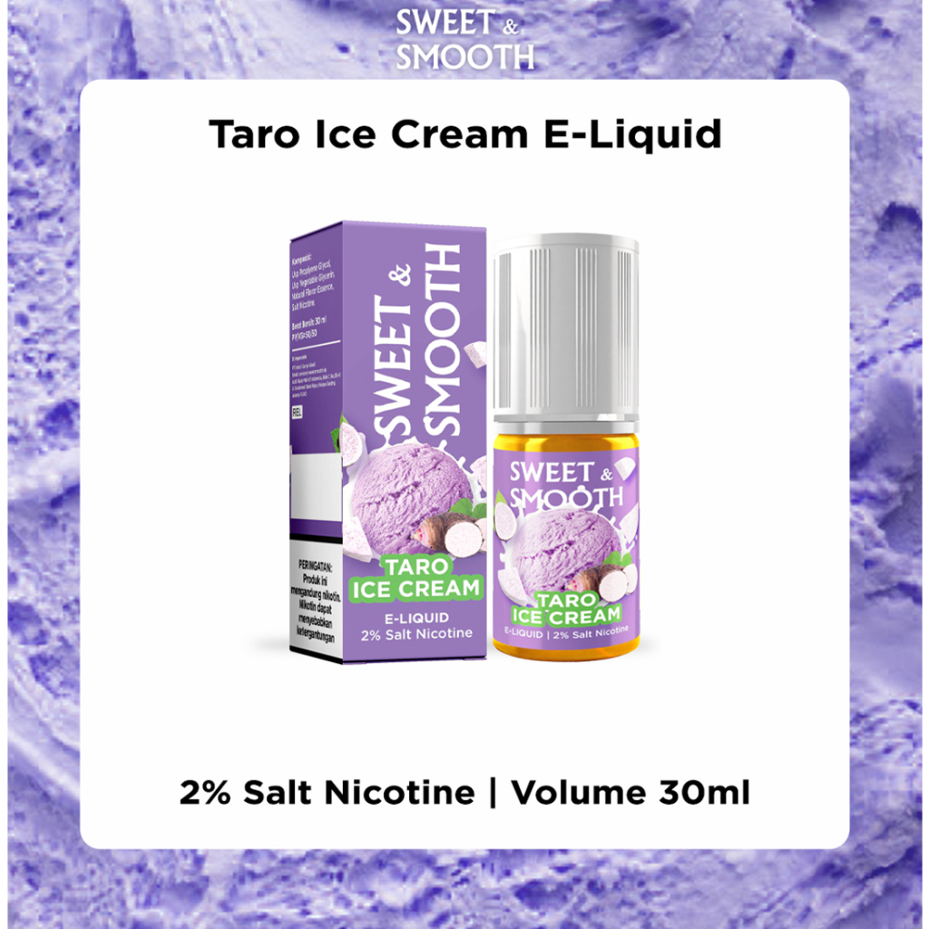 Jual Sweet and Smooth Liquid Taro Ice Cream 15ML 30ML 20MG Salt Nic ...