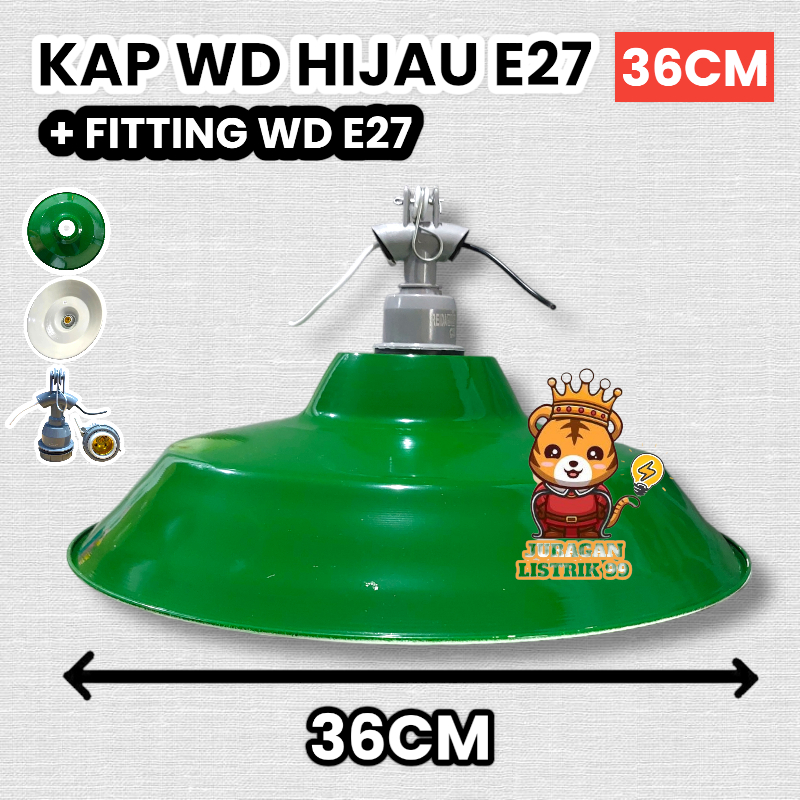 Jual Kap Lampu Satu Set Jalan WD Hijau BESAR Gantung E27 / Fitting PVC / Lampu Jalan | Shopee ...