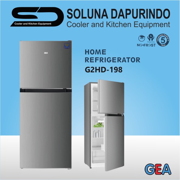 Jual GEA Home Refrigerator G2HD-198 / G2HD198 / G2HD 198 / Kulkas 2 ...