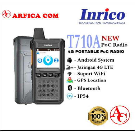 Jual JUAL HT PoC Inrico T710A T 7010A T 710 A 4G LTE, GPS, Suport WiFi ORIGINAL GARANSI RESMI ...