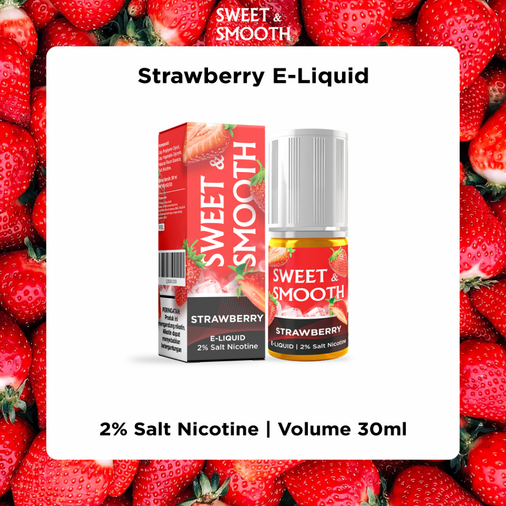 Jual Sweet and Smooth Liquid Juice Burst Strawberry 30ML 20MG Salt Nic ...