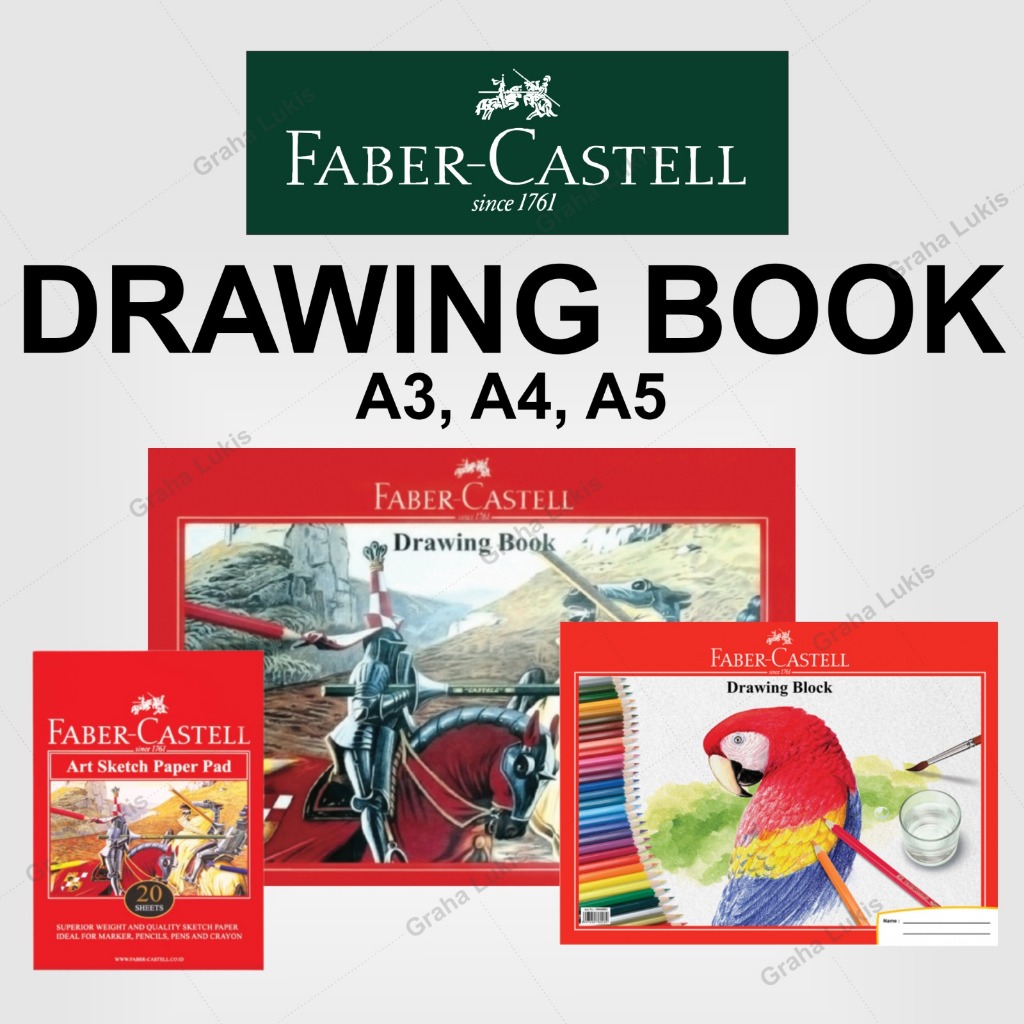 Jual Faber Castell Sketch Book Drawing Book A5 / A4 / A3 | Shopee Indonesia