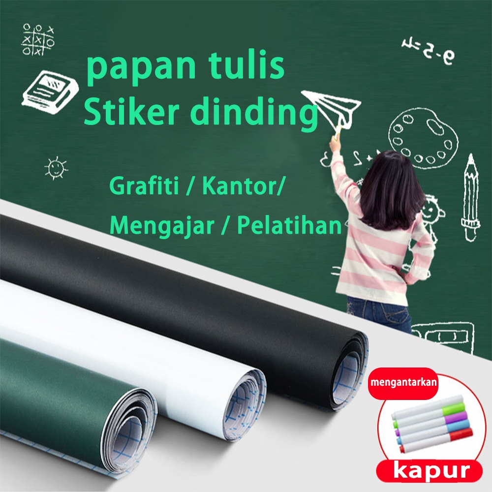 Jual 45 x 200 CM - 90 X 200 CM Stiker Papan tulis Whiteboard Blackboard ...