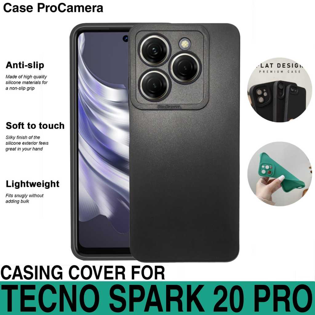 Jual CASE TECNO SPARK 20 PRO SOFT CASE LIQUID PRO CAM SQUARE CASING ...