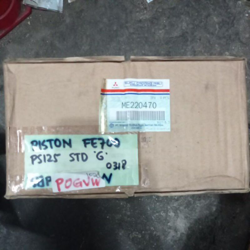 Jual piston seher canter FE700 PS125 standar "G"asli harga per set 4 pcs | Shopee Indonesia
