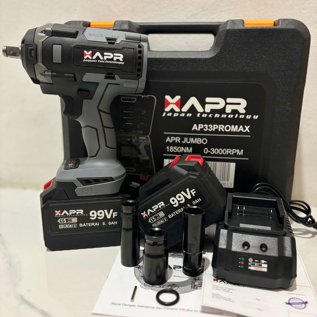 Jual Impact wrench APR JAPAN JUMBO FACELIFT 99V 1850NM AP33 PROMAX 1 ...