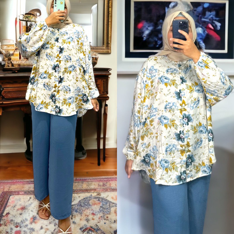 Jual ONE SET RAYON MIX CRINKEL/LUXURY KANYA SET MURAH/PAKAIAN WANITA ...