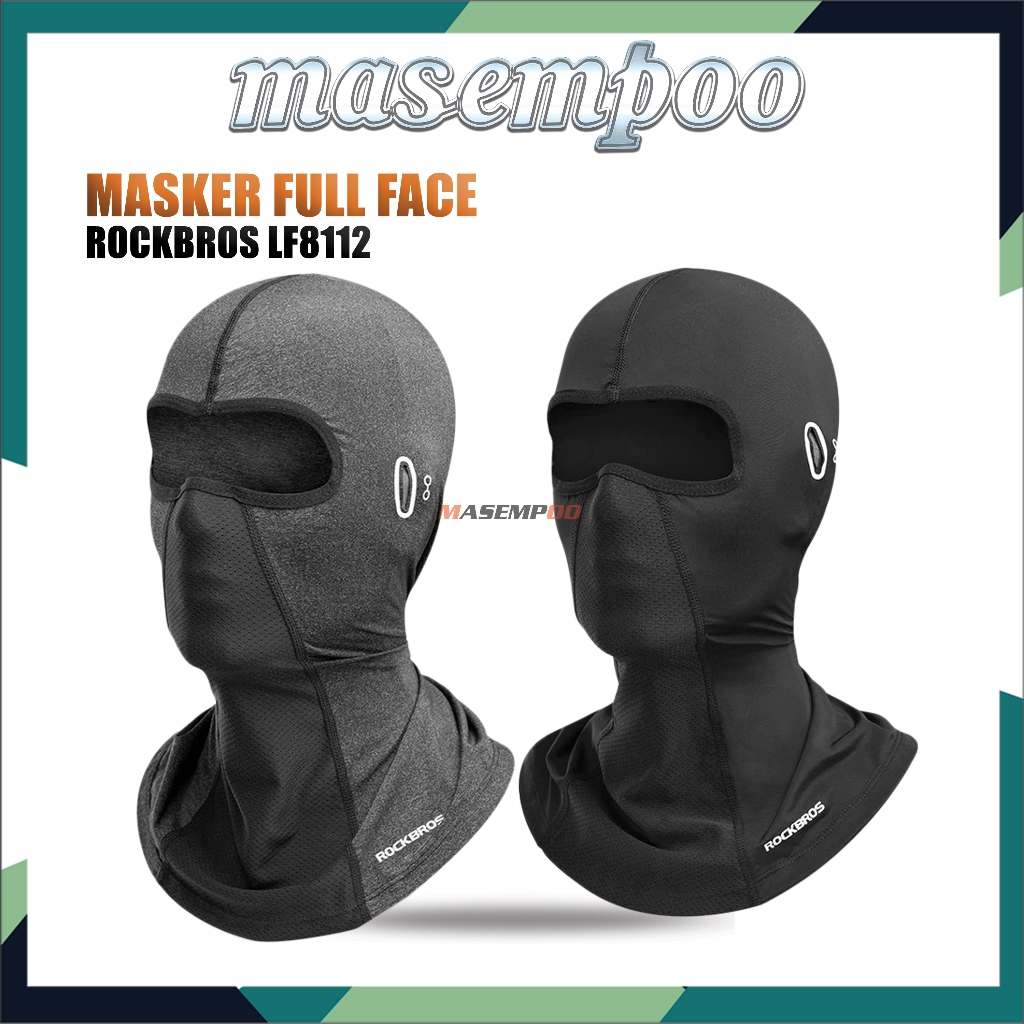 Jual Masker Motor Full Face Premium ROCKBROS LF8112 Long Masker Wajah ...