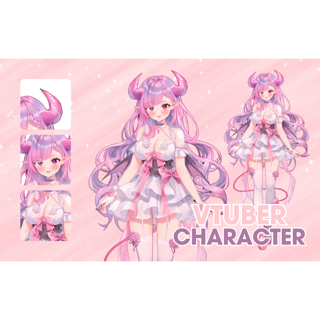 Jual CUSTOM Vtuber Model for commercial use, Live 2D Vtuber Model ...