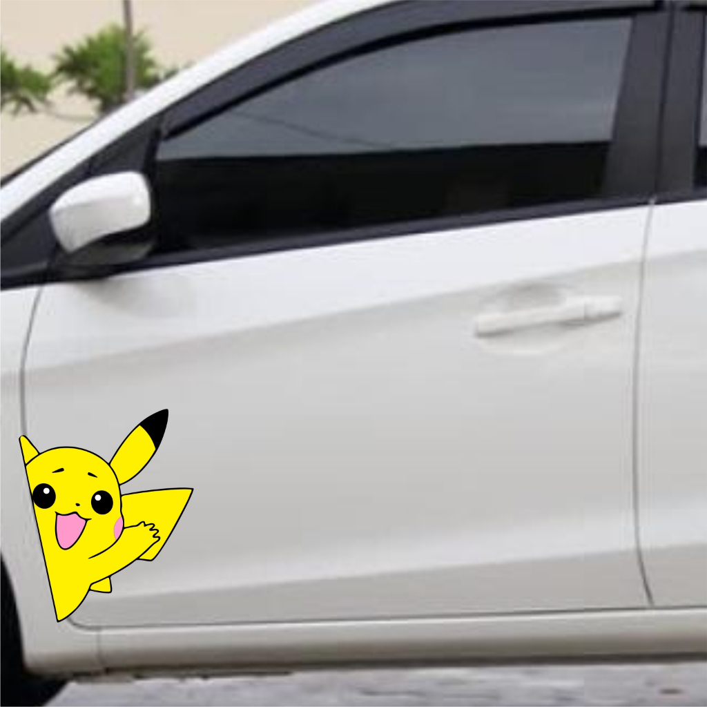 Jual cutting sticker pokemon pikachu stiker pintu mobil keren lucu ...