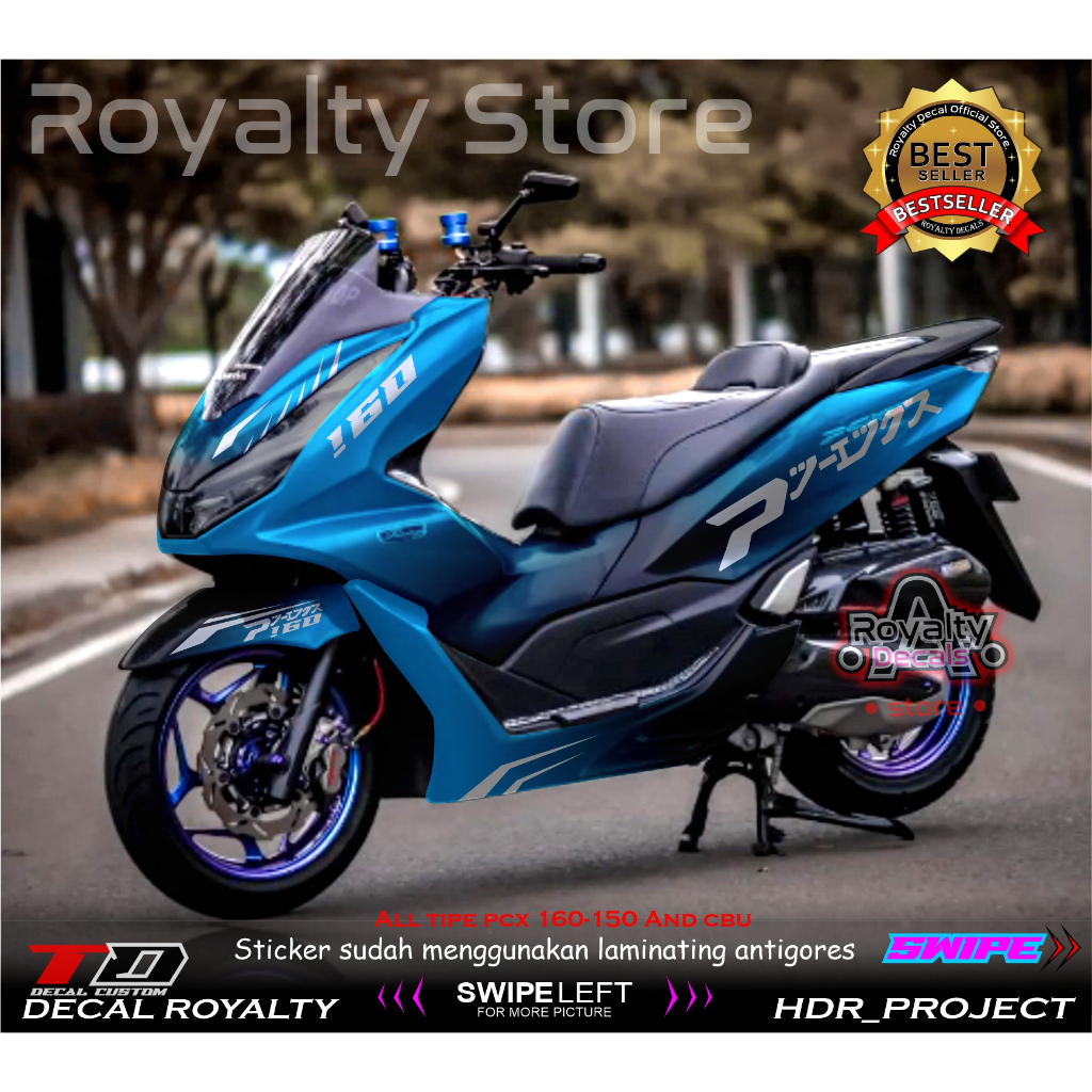 Jual Decal pcx 160 / 150 fullbody sticker pcx 160 full body QUALITAS ...