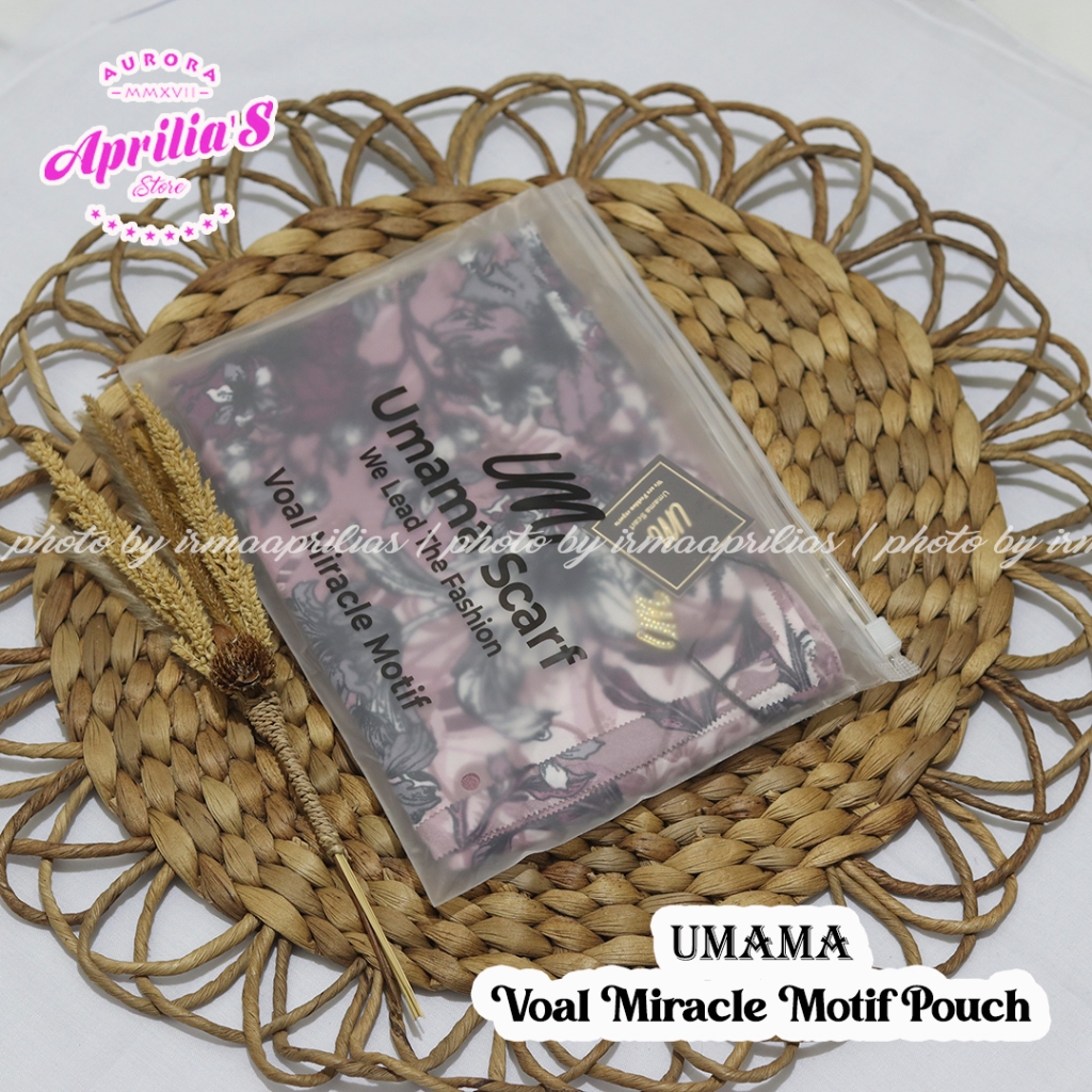 Jual UMAMA MIRACLE MOTIF POUCH 110X110 UMAMA MOTIF LOGO SWAROWSKI UMAMA ...