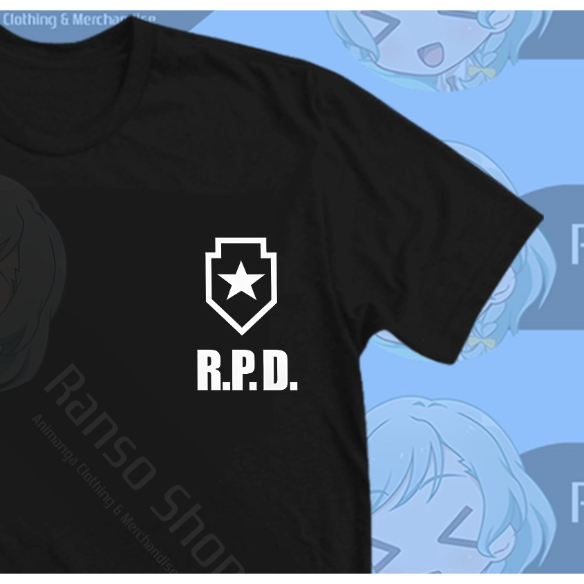 Jual Ranso Kaos Game Resident Evil Logo RPD Kecil / Baju Game Resident ...
