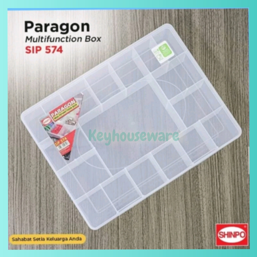 Jual SHINPO 574 Kotak Plastik 18 Sekat Besar / Box Container ...