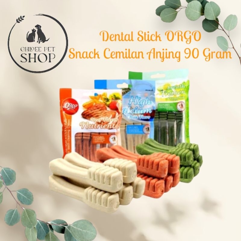 Jual DENTAL CHEW STICK ORGO - SNACK CEMILAN ANJING ORGO | Shopee Indonesia