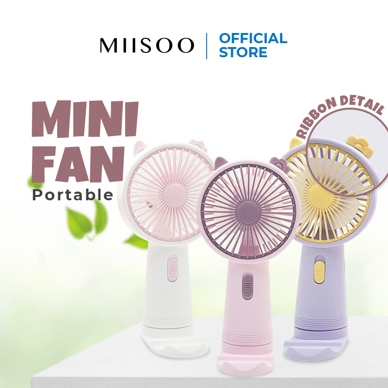 Jual MIISOO Kipas Angin Mini Pita Portable / Mini Fan / Kipas Genggam ...