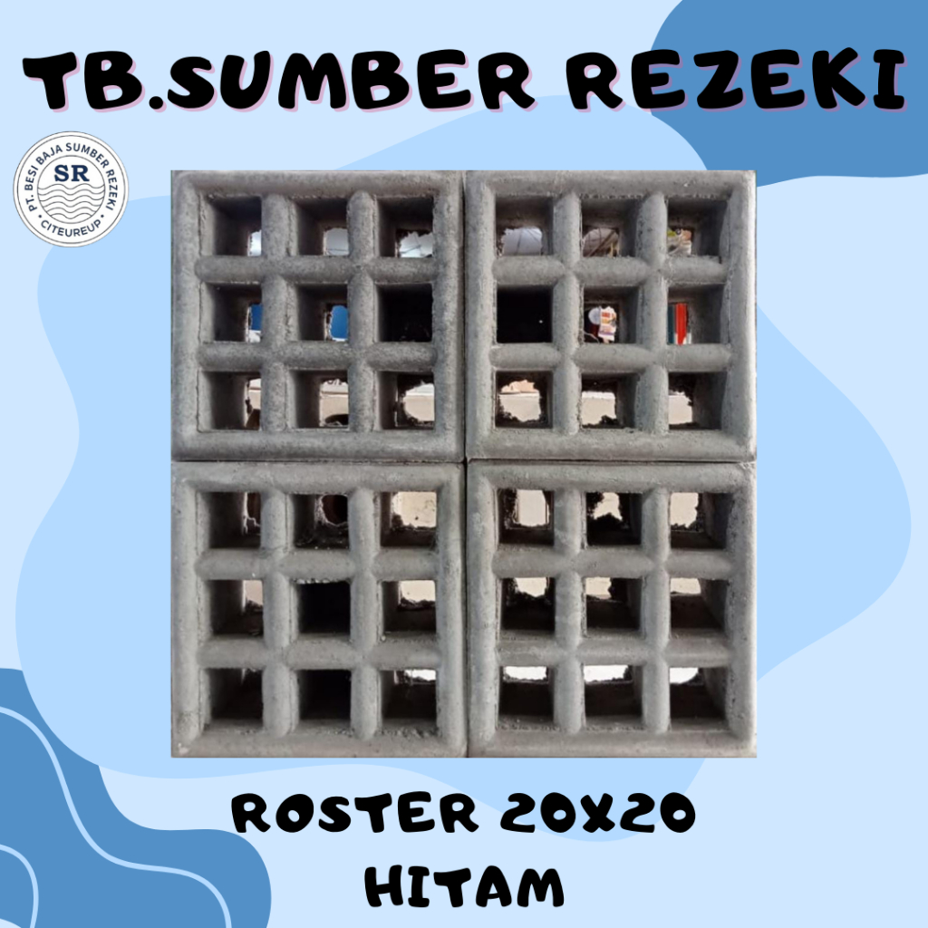 Jual ROSTER BETON MINIMALIS MODEL TERBARU / ROSTER HITAM /LUBANG ANGIN ...