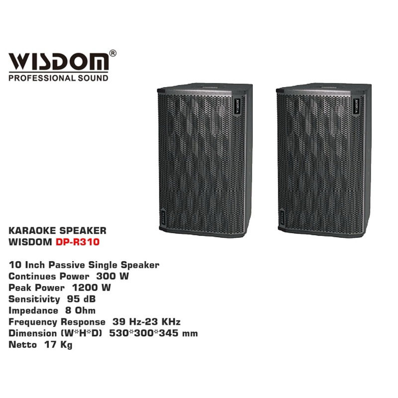 Jual Speaker pasif Wisdom 10 inch " DP-R310 | Shopee Indonesia