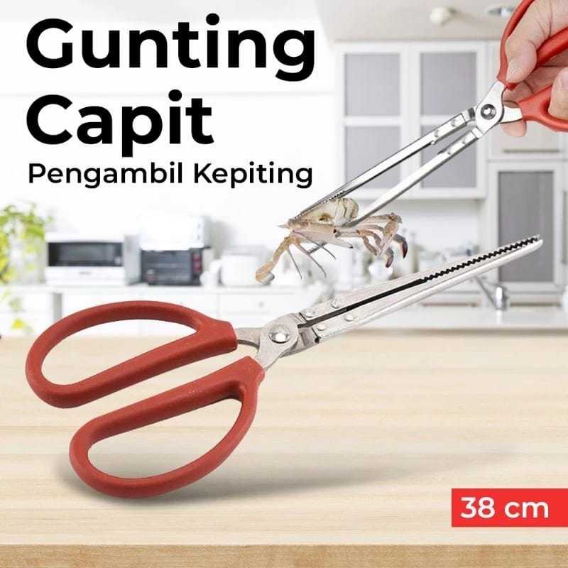 Jual Gunting Dapur Tang Capit Pengambil Kepiting, Lobster, Belut Dan ...