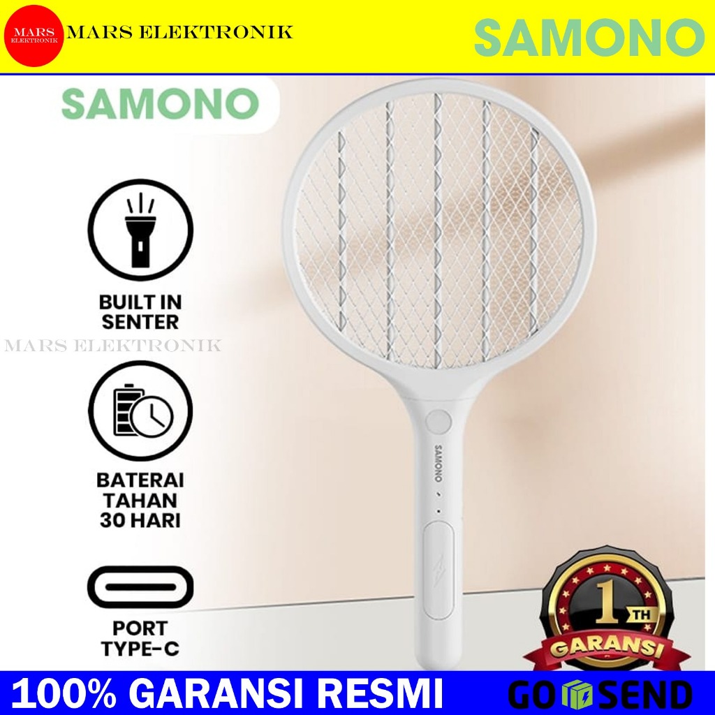 Jual SAMONO RAKET NYAMUK ELEKTRIK - PEMBASMI NYAMUK - RAKET NYAMUK PORTABLE SW-MS10 - READY ...