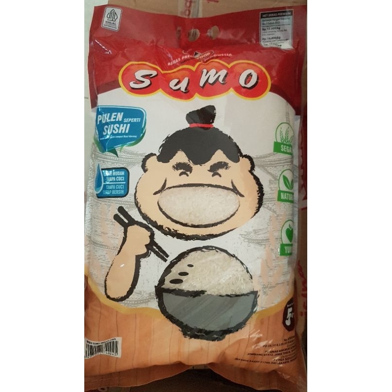 Jual Beras Sunmi 5kg premium rice enak harum natural Sumo | Shopee Indonesia