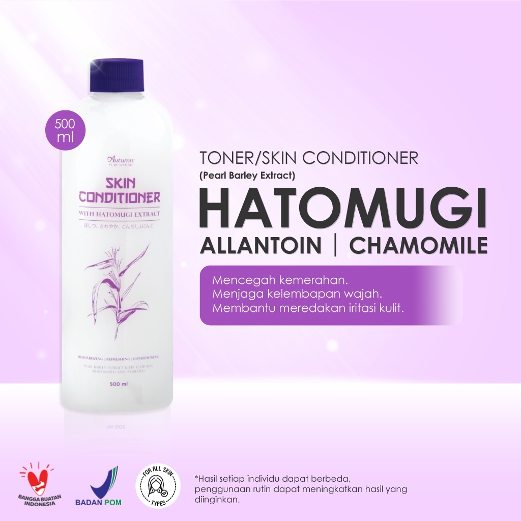 Jual Autumn Toner Skin Conditioner With Hatomugi Extract 500ml | Shopee ...