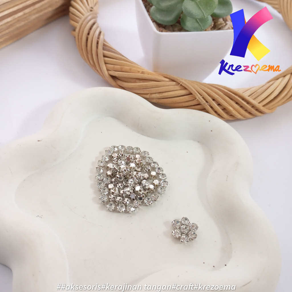 Jual Diamond Cangkang kristal berlian crystal putih anti nyangkut ...