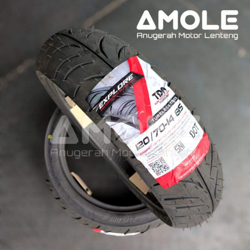 Jual Ban Tubeless Ban Belakang PCX 150 TDR Explore 120 / 70 - 14 ...