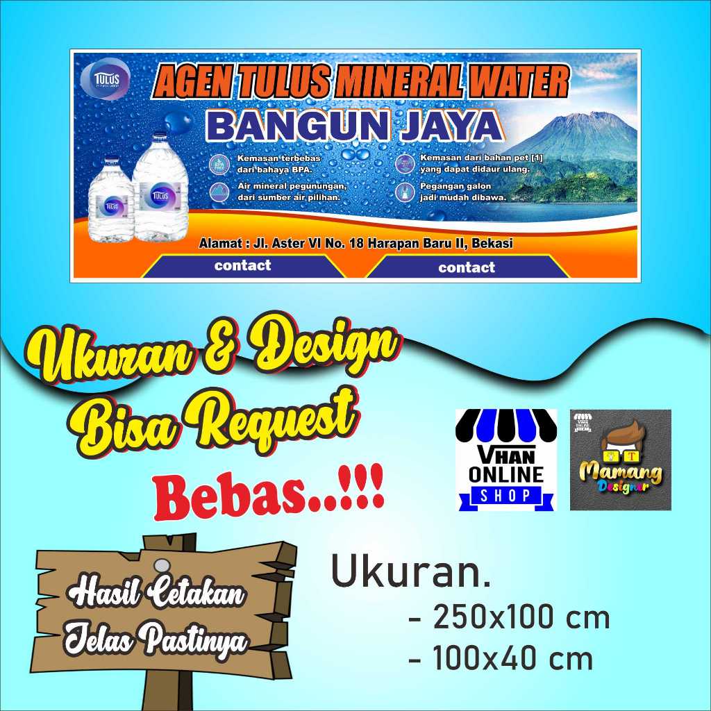 Jual Spanduk, Banner, Mmt Depot Air Minum, Toko Jualan Galon | Shopee ...