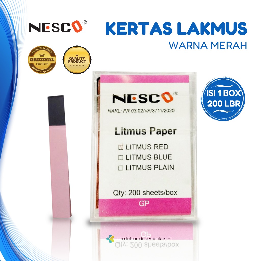 Jual Nesco Kertas Lakmus Merah / Kertas Ukur Ph Basah, FM, Best Seller ...