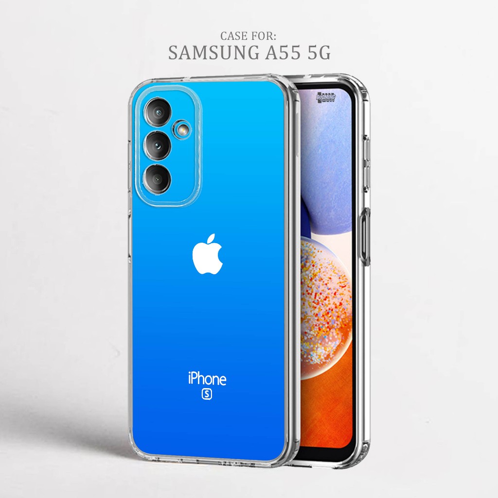 Jual CASE SAMSUNG A55 5G Motif APLL- Clear Case - Softcase Bening Tebal ...
