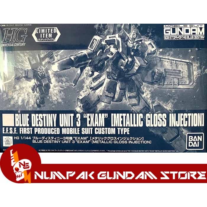 Jual Blue Destiny Unit 3 Exam Metallic Gloss Injection HG 1/144 Bandai ...