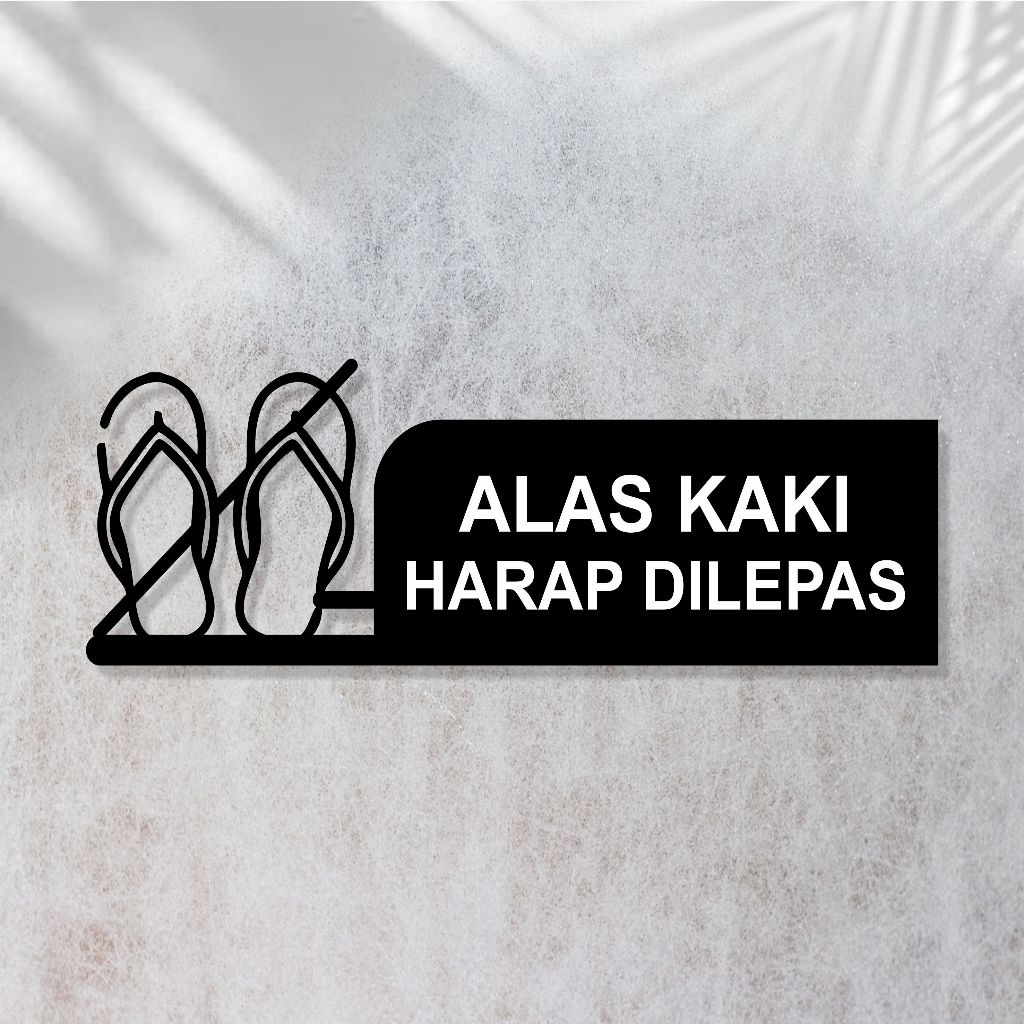 Jual Alas kaki harap dilepas Signed Akrilik Murah | Hiasan Akrilik Alas ...