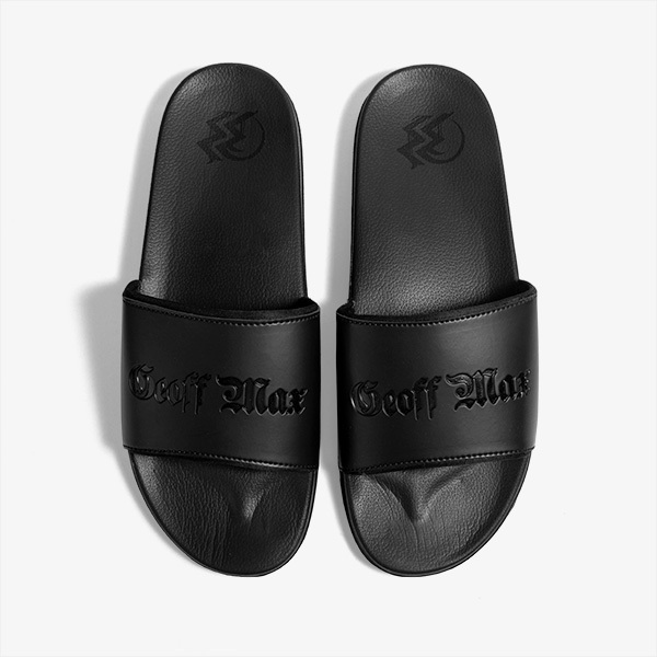 Jual Geoff Max - Alston Black | Sandal Pria Wanita Sendal Slop Slipper ...