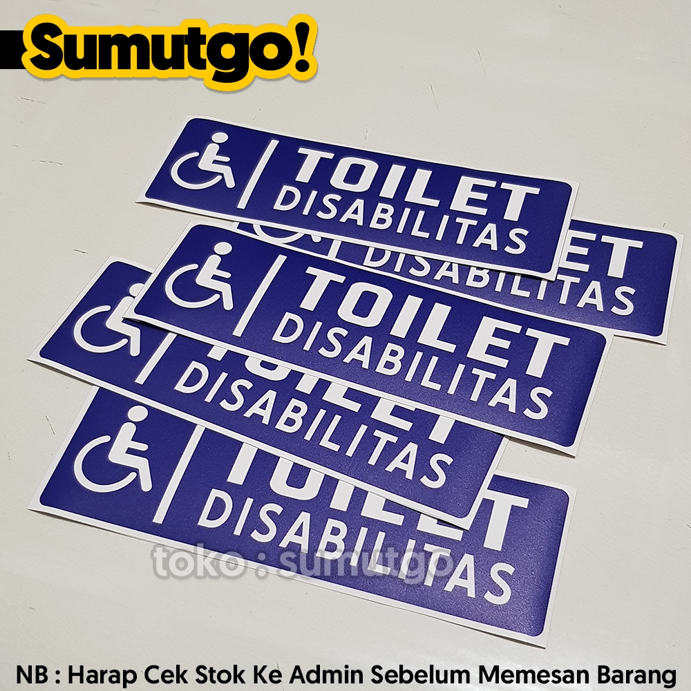 Jual Stiker Toilet Pria Wanita Universal Disabilitas Janitor Penunjuk ...
