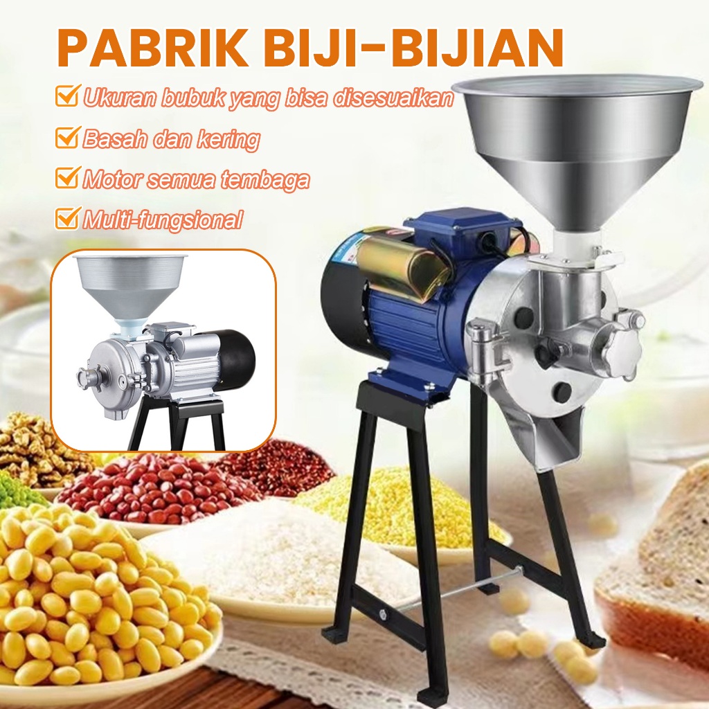 Jual COD High-Power Grinder Wet And Dry Grinder Corn Grinder Rice ...