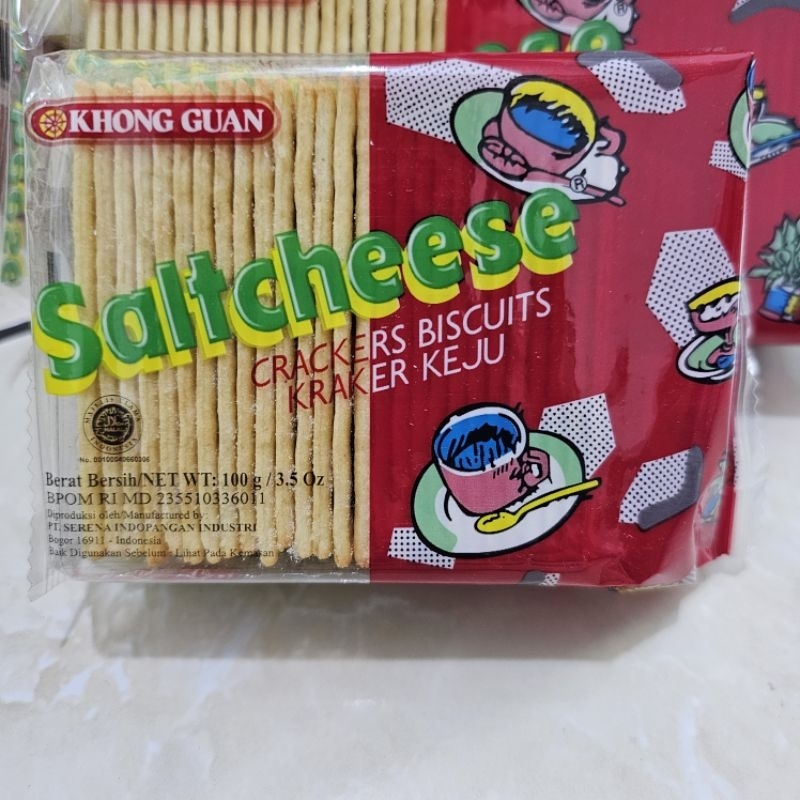 Jual KHONG GUAN SALTCHEESE CRACKERS 100 gram | Shopee Indonesia