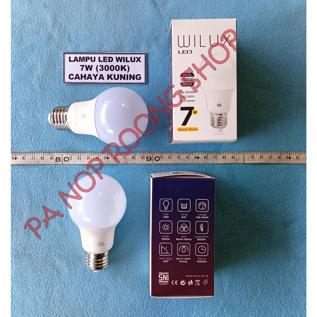 Jual LAMPU LED 7W WILUX 3000K WARM WHITE (PUTIH KEKUNINGAN) | Shopee ...